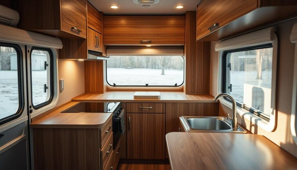 Elegantes Camper Kuche Ausziehbar Bilder